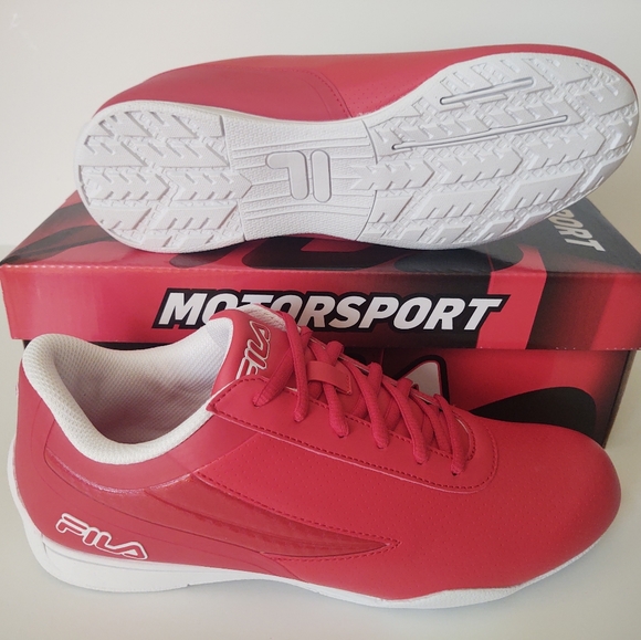 Fila | Shoes | Fila Filaretti Red Perforated Sports Sneakers | Poshmark
